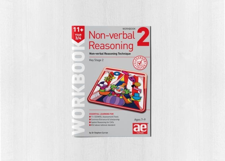 11+ Non-verbal Reasoning Year 3/4 Workbook 2 | AE Publications