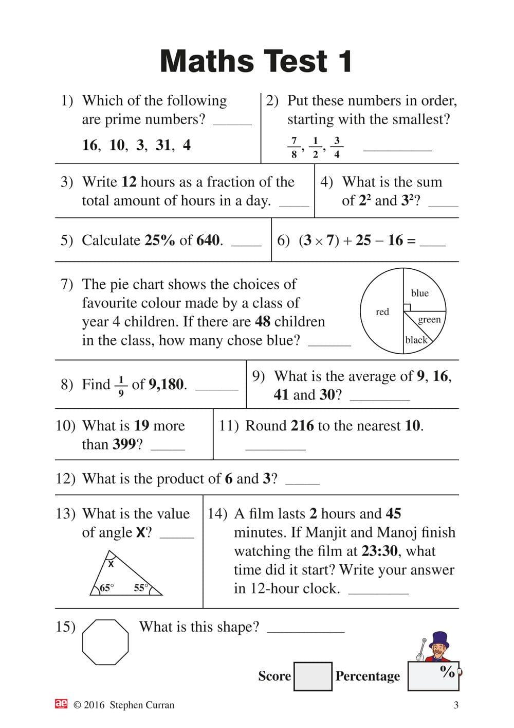 Year 4 5 Maths Testbook 2 4 1 AE Publications