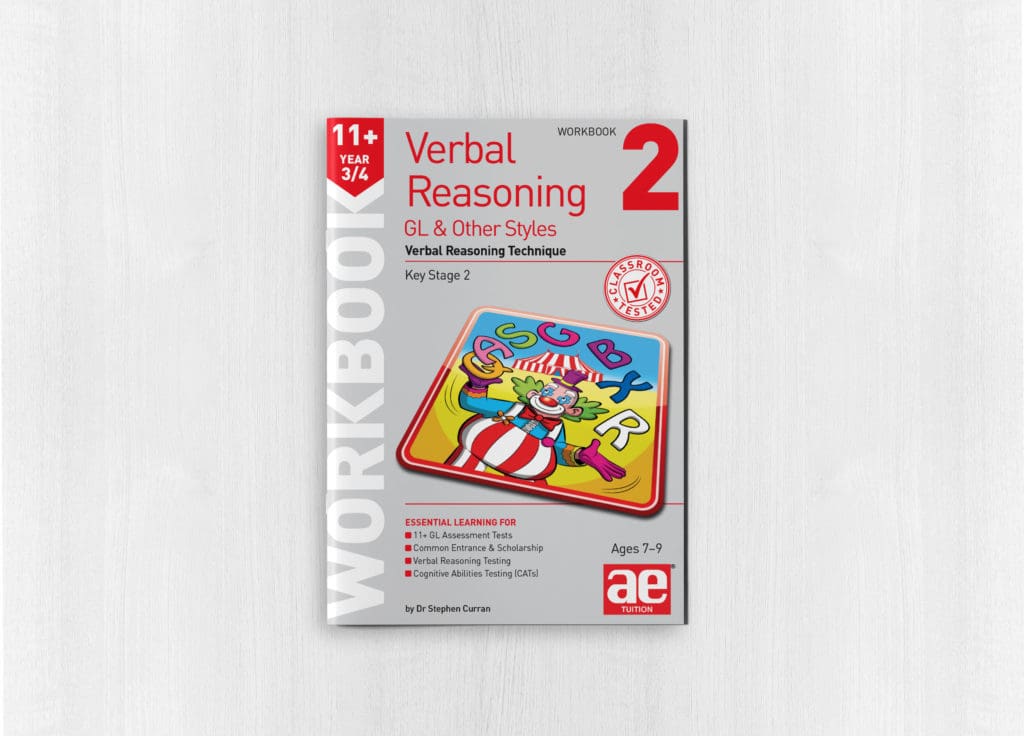 11+ Verbal Reasoning Year 3/4 GL & Other Styles Workbook 2 | AE ...