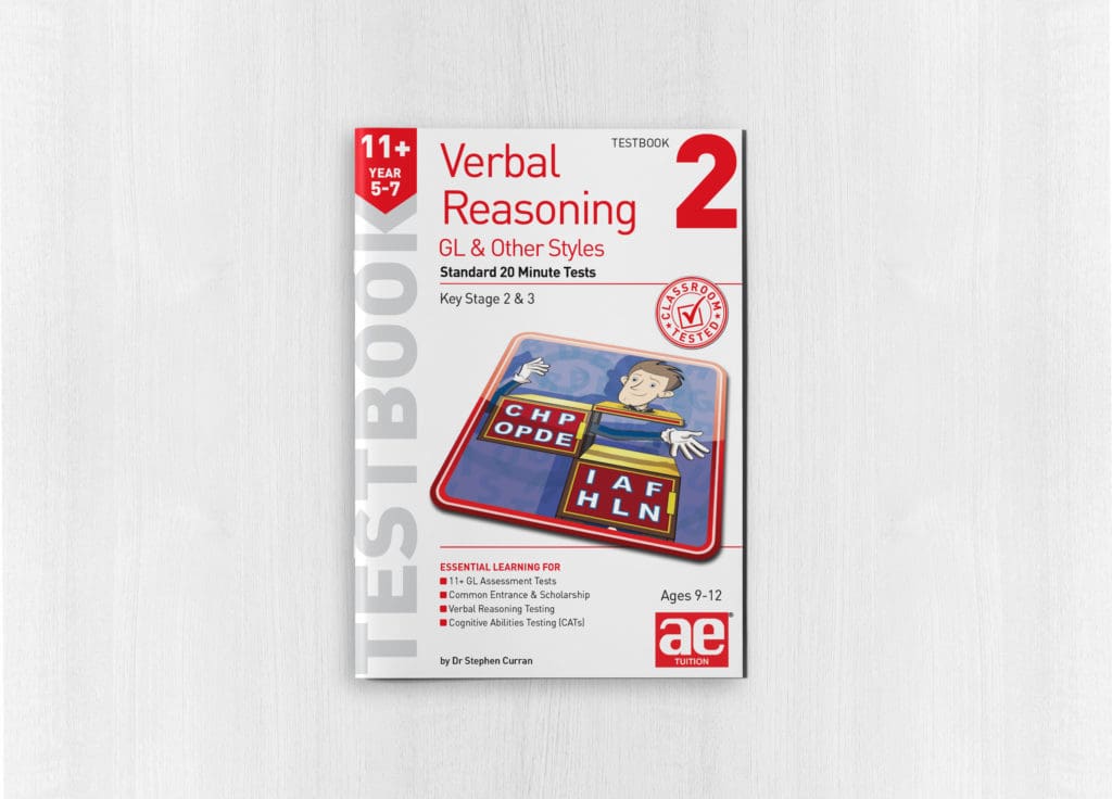 11+ Verbal Reasoning Year 5-7 GL & Other Styles Testbook 2 | AE ...